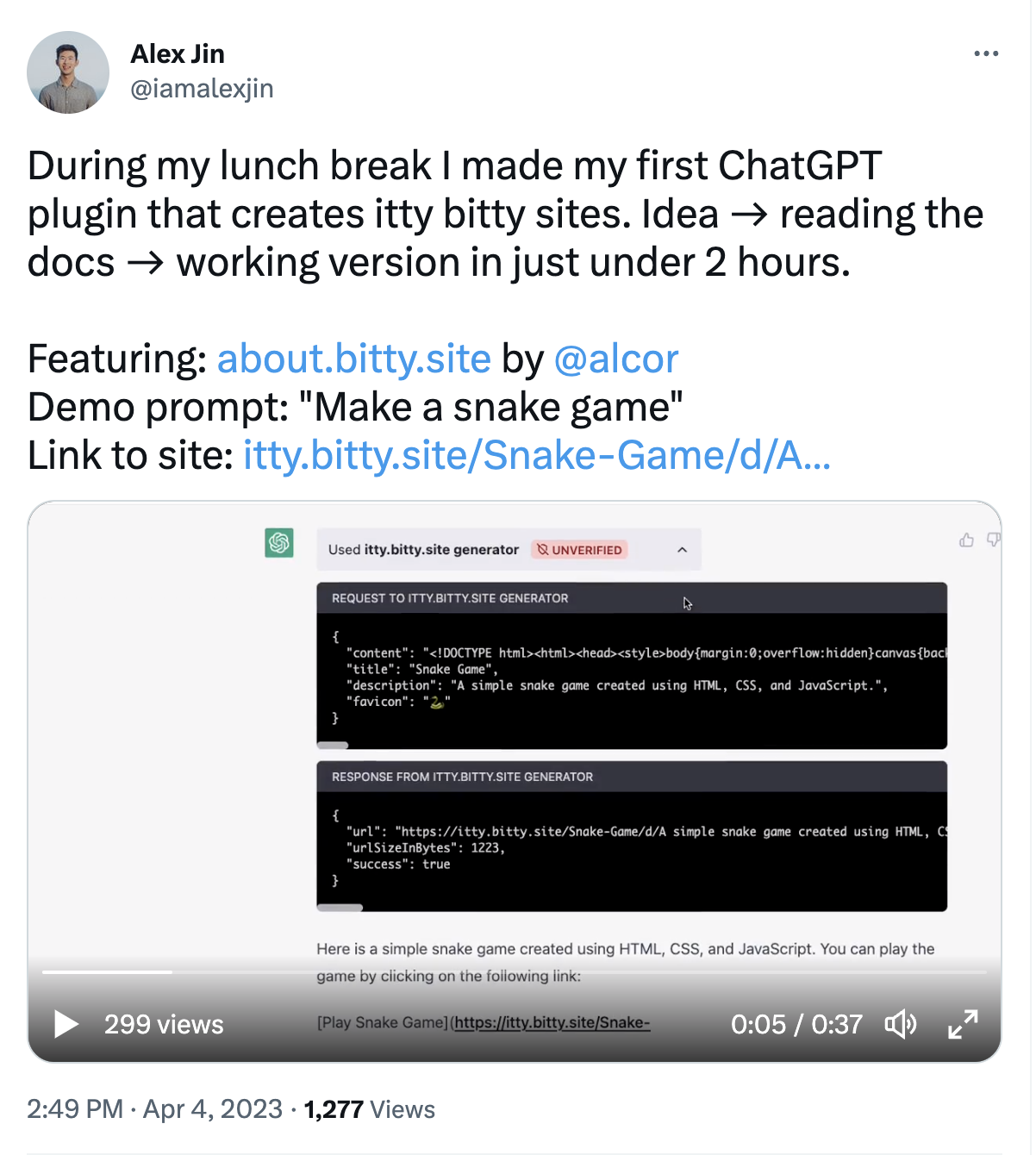 GitHub - jinalex/ittybittysite-generator